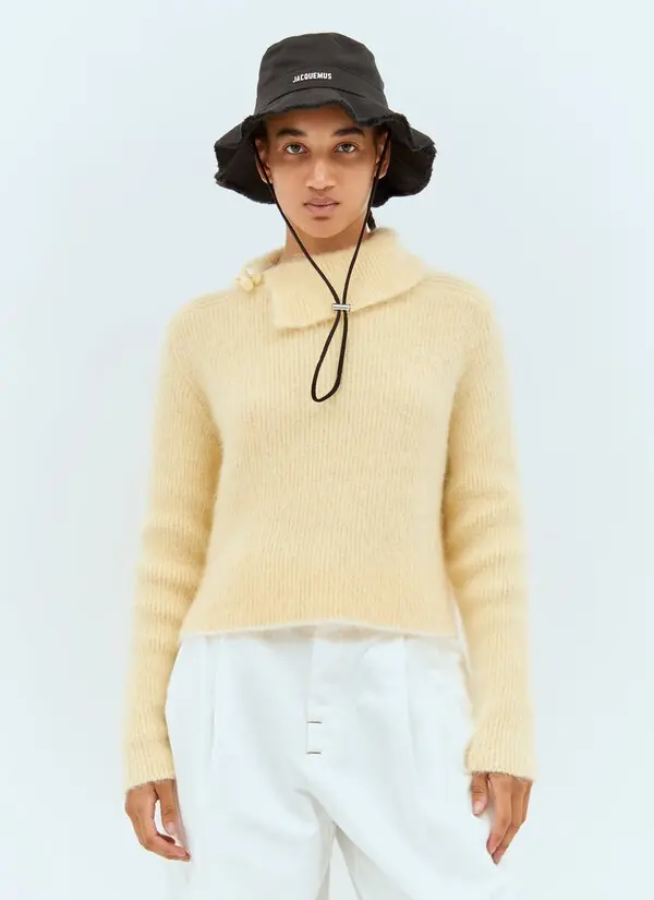 Jacquemus Le Bob Artichaut Cotton Twill Bucket Hat - Black