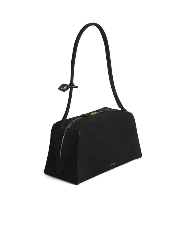 Alaïa Le Bouledogue Nubuck Shoulder Bag