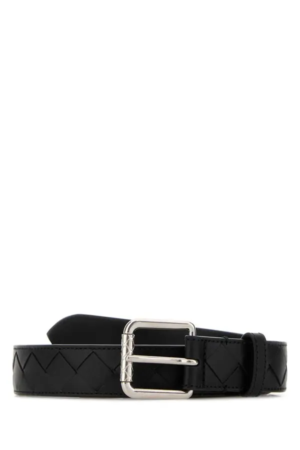 Bottega Veneta Leather Belt - Black