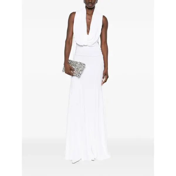 Christopher Esber Draped Cut-out Floor-length Evening Dress