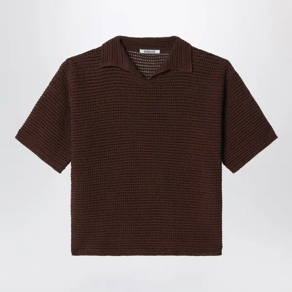 Auralee Mesh Knit Polo