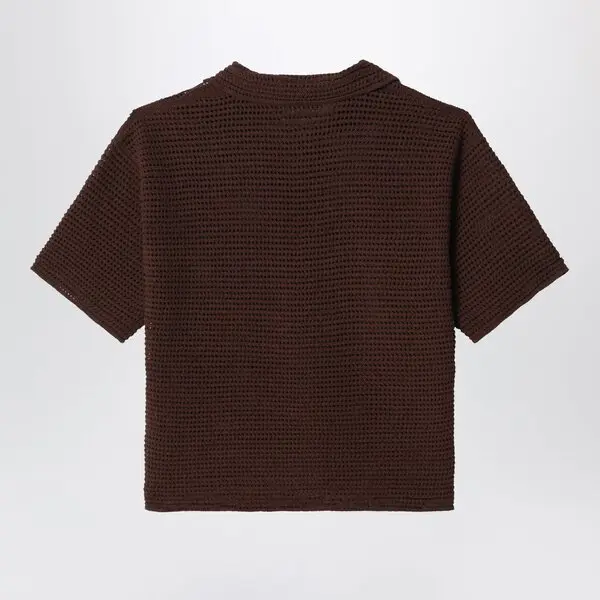 Auralee Mesh Knit Polo