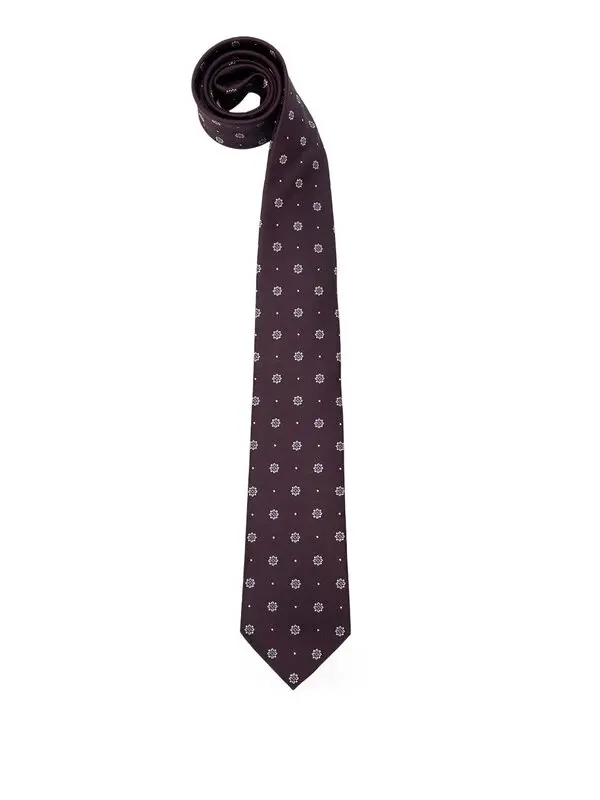 Saint Laurent Striped Neck Tie - Multicolor