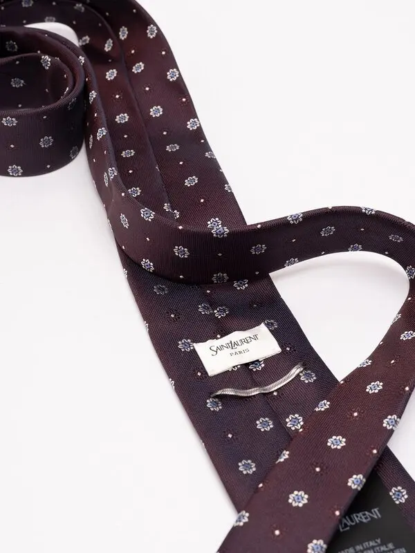 Saint Laurent Striped Neck Tie