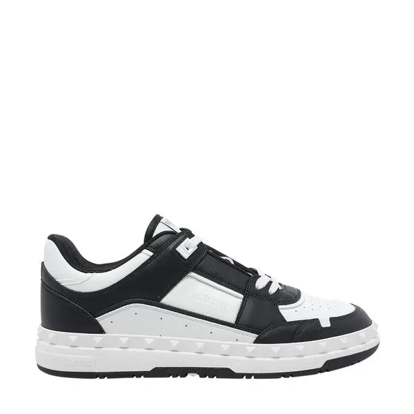 Valentino Garavani Studded Leather Sneakers - Black
