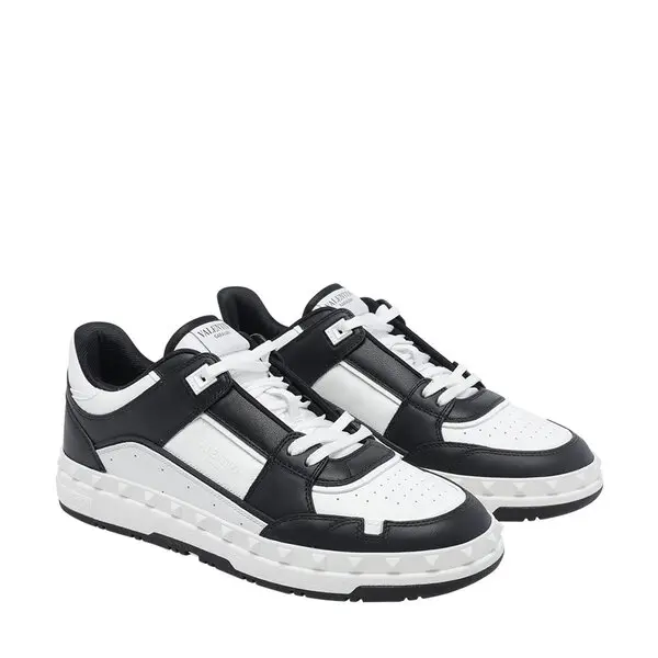 Valentino Garavani Studded Leather Sneakers - Black
