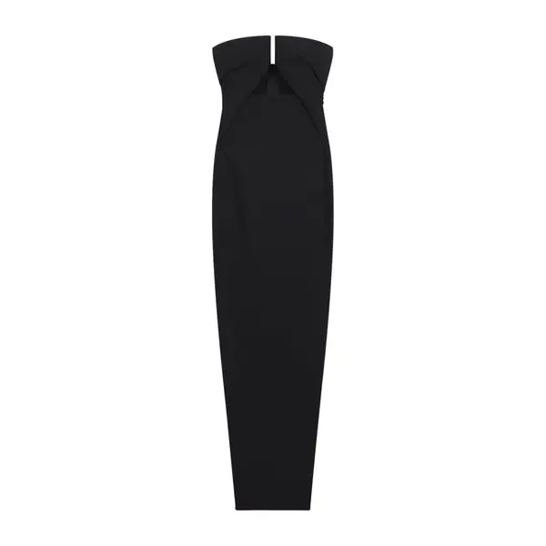Rick Owens Prong Gown Long Dress - Black