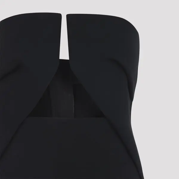 Rick Owens Prong Gown Long Dress - Black