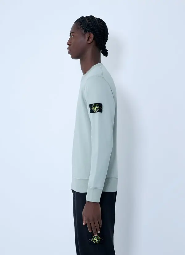 Stone Island Cotton Sweatshirt With Signature Compass Patch