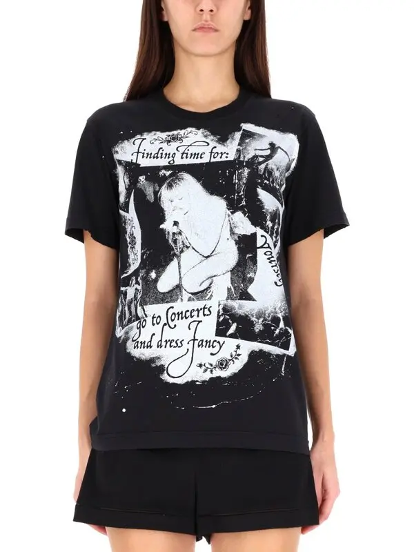 Dolce & Gabbana Printed Cotton T-shirt - Black