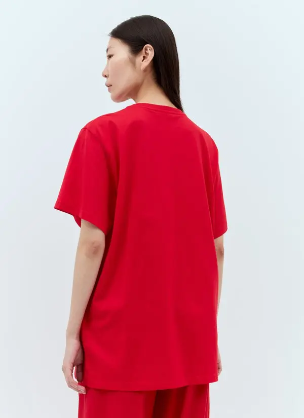 Max Mara Logo Embroidery Cotton T-shirt