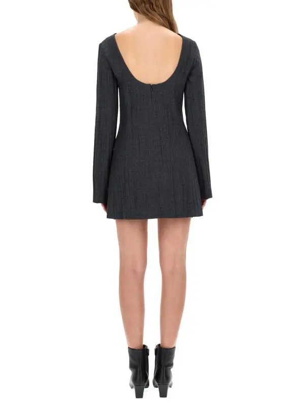 Our Legacy Firm Dress In Plisse Wool