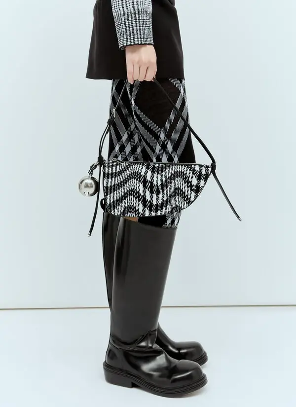 Burberry Mini Shield Sling Shoulder Bag - Gray