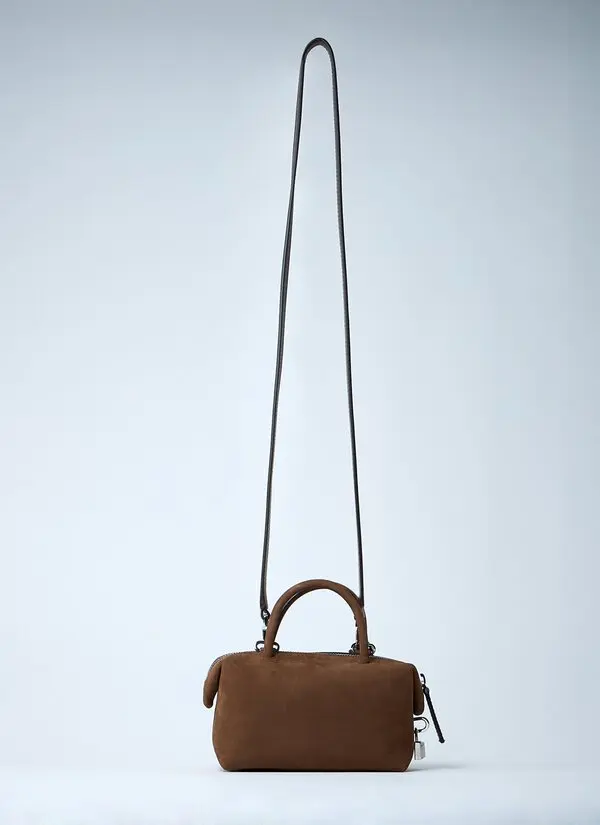 Max Mara Suede Small Holdall Shoulder Bag
