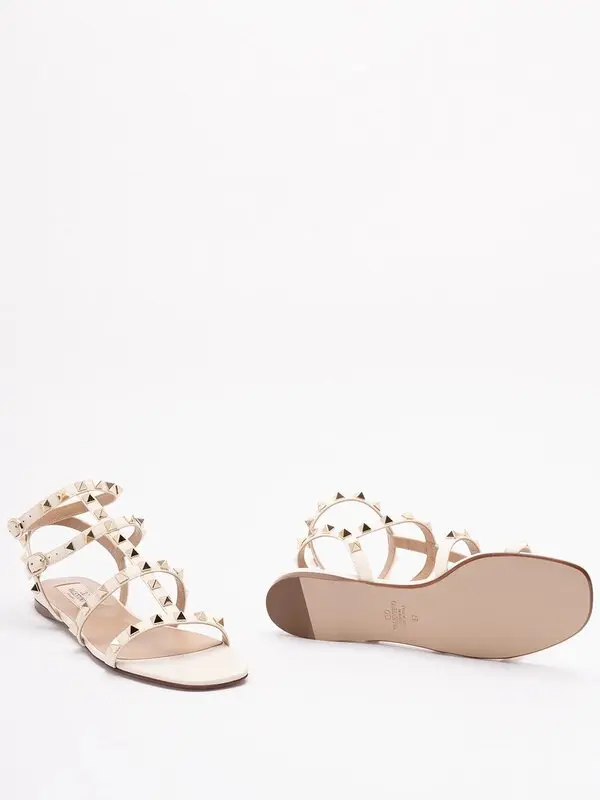 Valentino Garavani Rockstud Flat Sandals - Multicolor