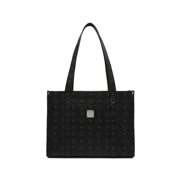 Mcm Visetos Monogram Canvas Tote Bag