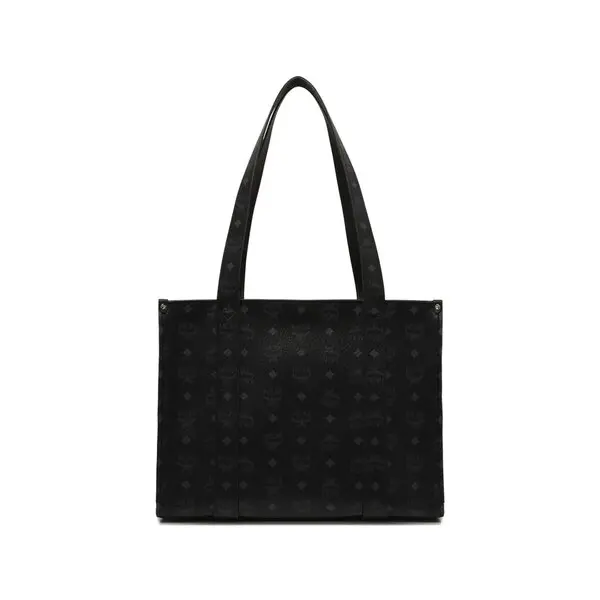 Mcm Visetos Monogram Canvas Tote Bag