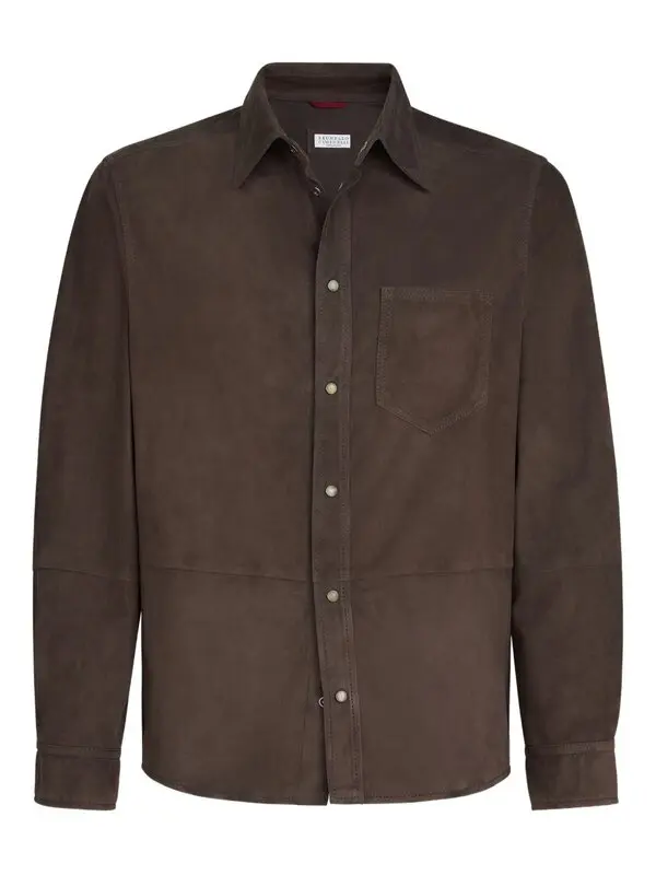 Brunello Cucinelli Leather Shirt