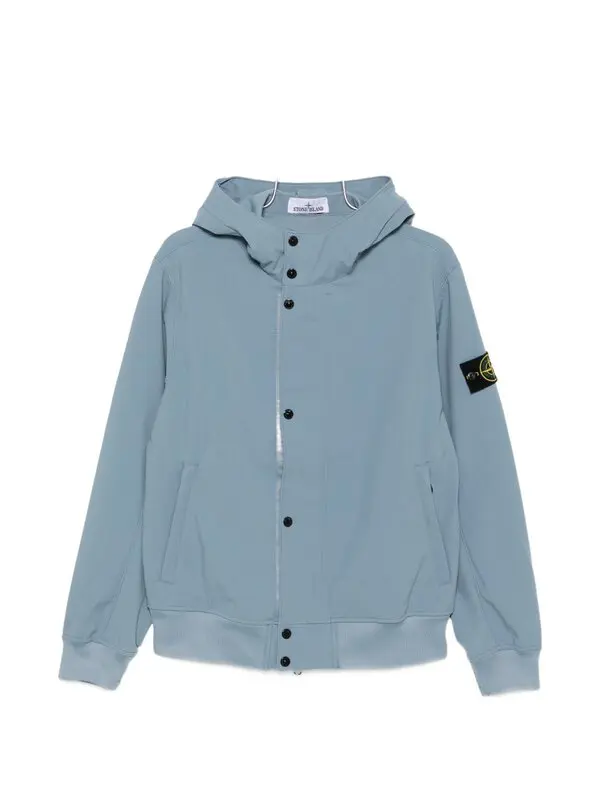 Stone Island Nylon Blouson Jacket With Badge - Multicolor