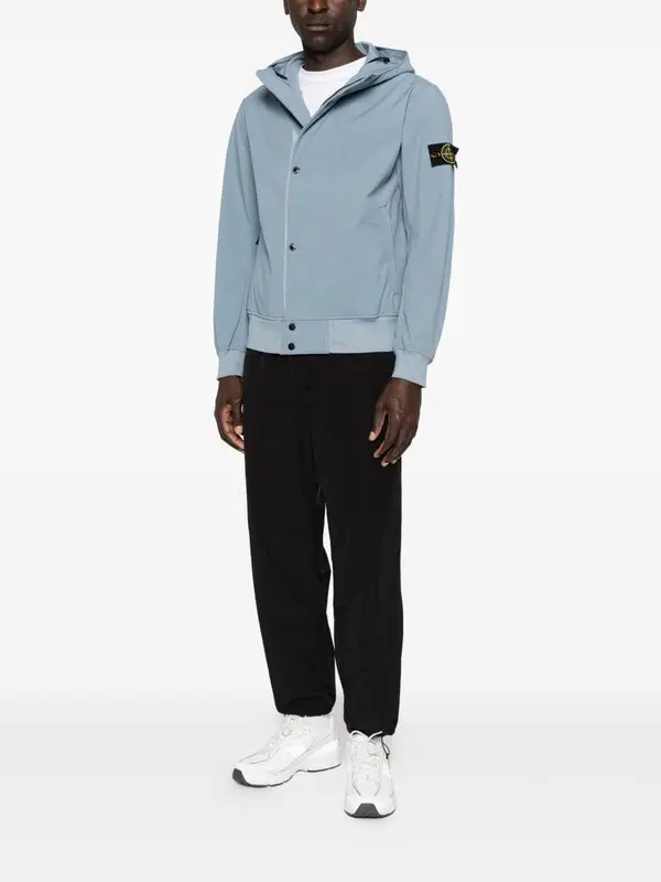 Stone Island Nylon Blouson Jacket With Badge - Multicolor