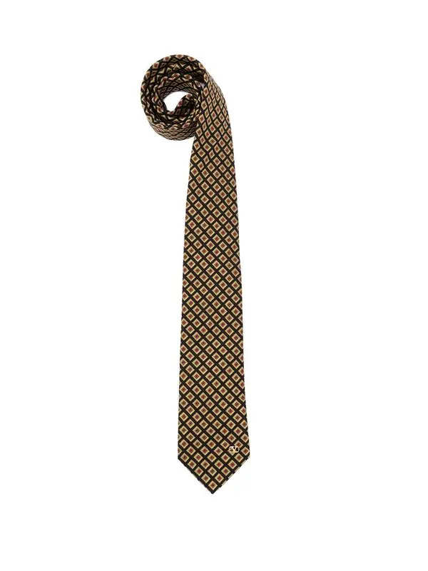Valentino Garavani Geometric Pattern Tie - Multicolor