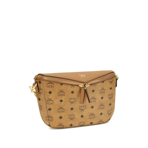 Mcm All-over Logo Print Messenger Bag