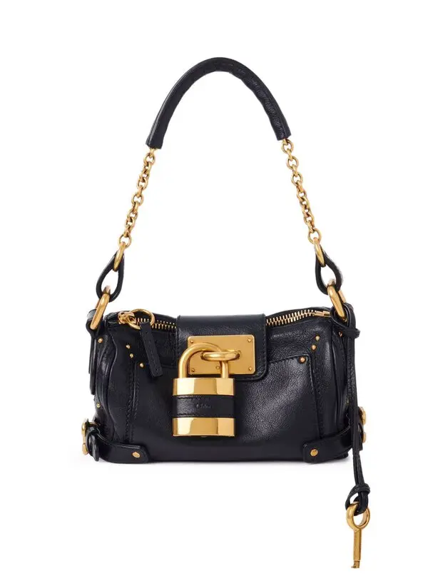 Chloé Paddington Small Leather Shoulder Bag - Black
