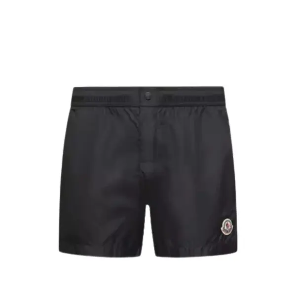 Moncler Beachwear Swim Shorts - Black