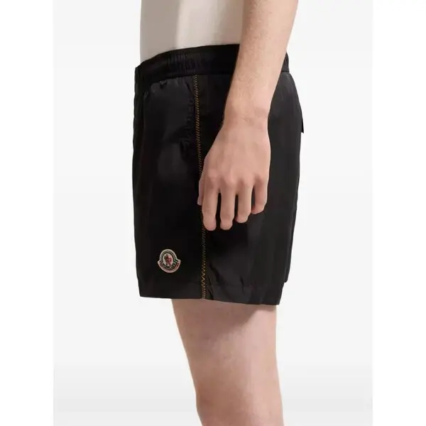 Moncler Beachwear Swim Shorts - Black