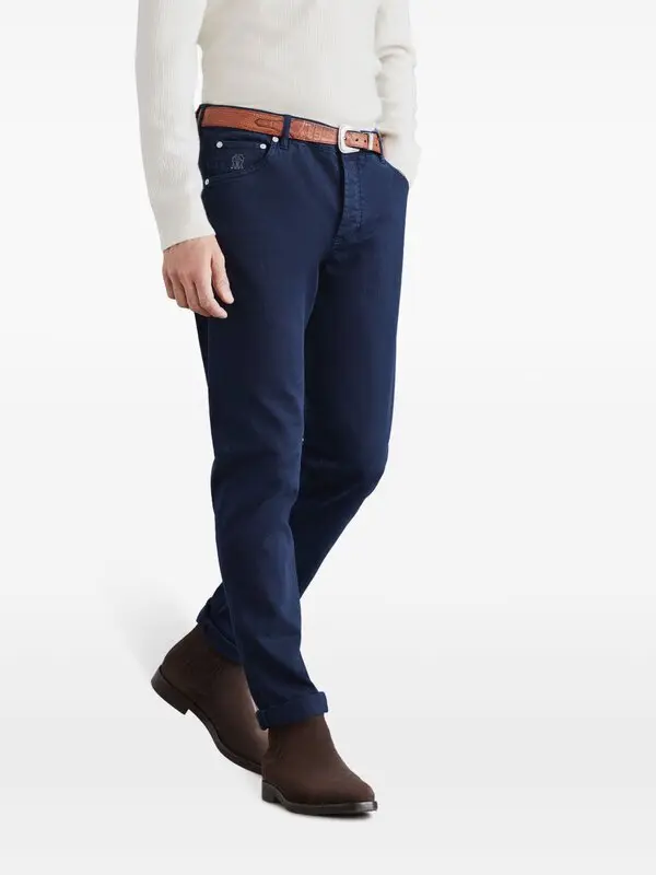 Brunello Cucinelli Cotton Drawstring Trousers