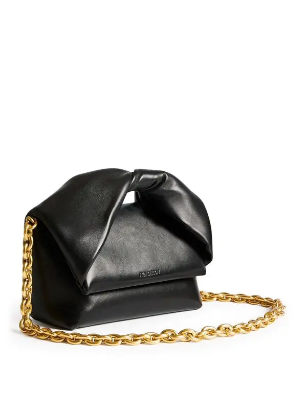 JW Anderson Medium Twister Bag In Nappa Leather - Black