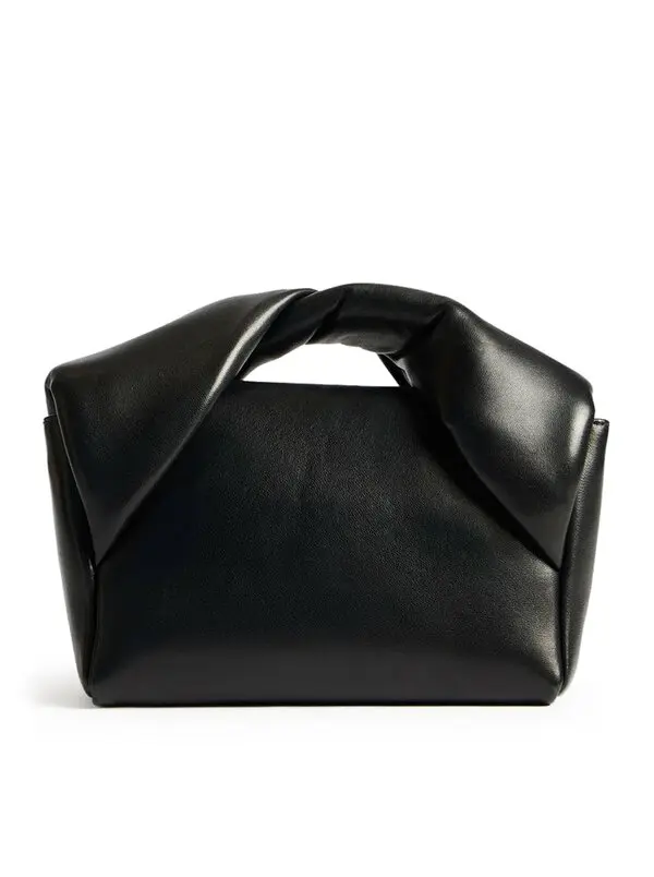 JW Anderson Medium Twister Bag In Nappa Leather - Black