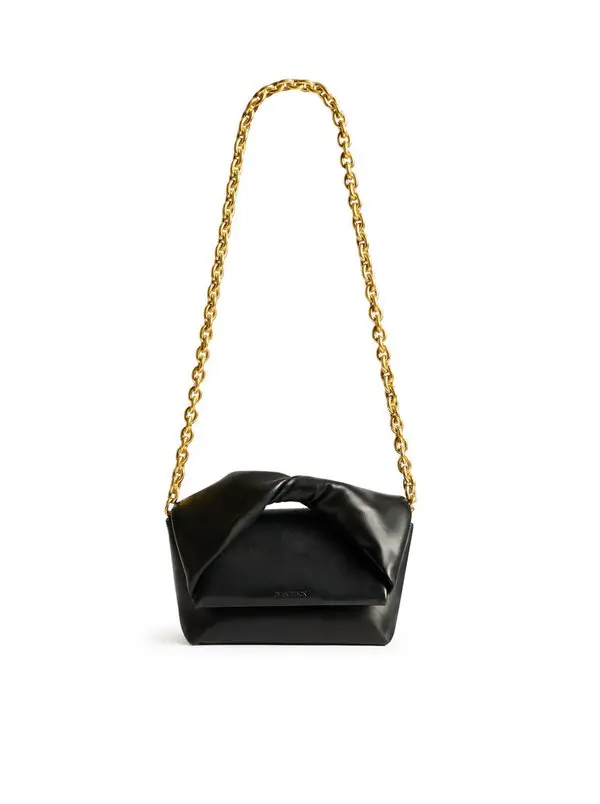 JW Anderson Medium Twister Bag In Nappa Leather - Black