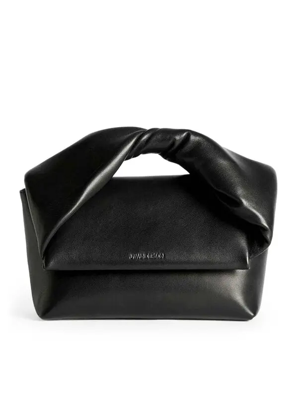 JW Anderson Medium Twister Bag In Nappa Leather - Black