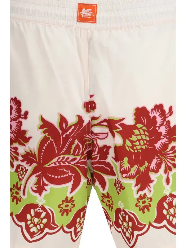Etro Floral Print Swim Shorts - Multicolor