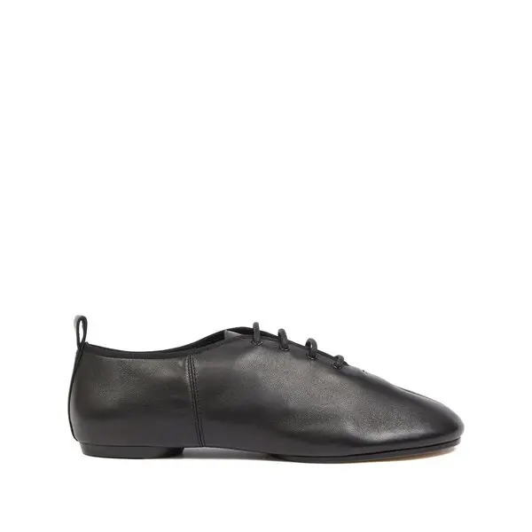 MAISON MARGIELA Split Toe Leather Lace-up Flats