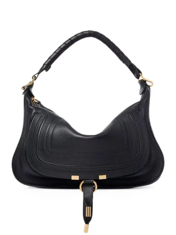 Chloé Marcie Small Shoulder Bag In Soft Leather - Multicolor