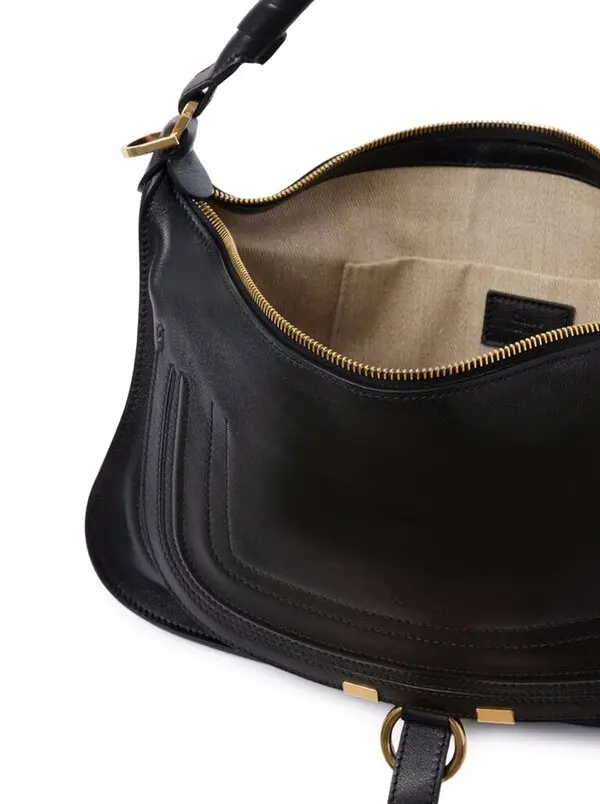 Chloé Marcie Small Shoulder Bag In Soft Leather - Multicolor