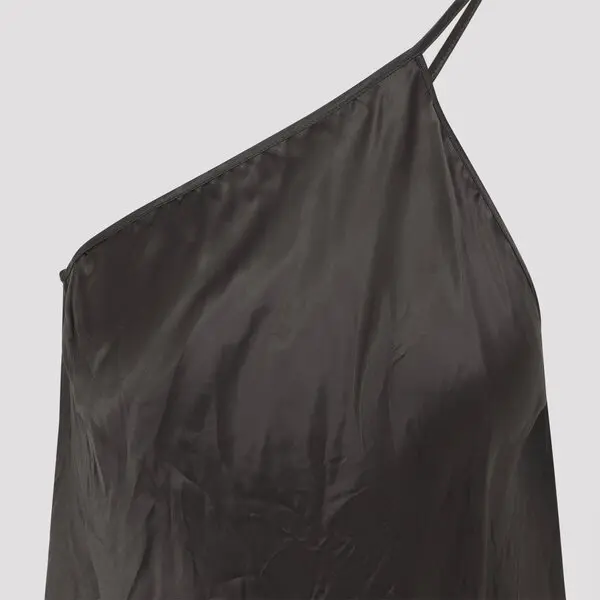 Rick Owens One Shoulder Slip Top - Brown