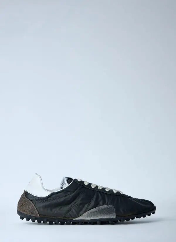 MAISON MARGIELA Leather And Suede Panel Sneakers