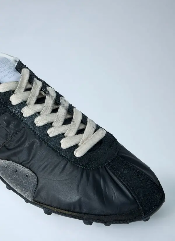 MAISON MARGIELA Leather And Suede Panel Sneakers