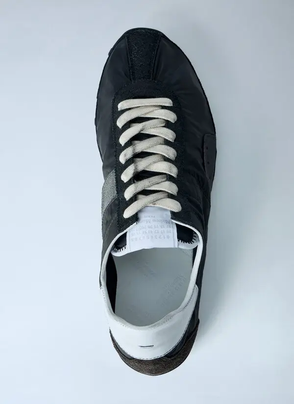 MAISON MARGIELA Leather And Suede Panel Sneakers