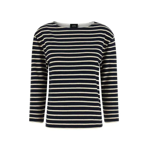 A.p.c. Striped Cotton Knitwear Jumper