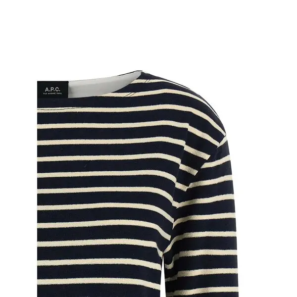 A.p.c. Striped Cotton Knitwear Jumper