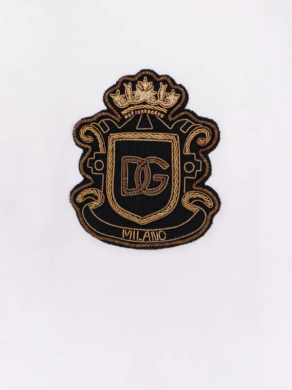 Dolce & Gabbana Cotton T-shirt With Iconic Logo Patch - Multicolor