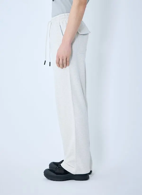 Moncler Logo Patch Track Pants - White