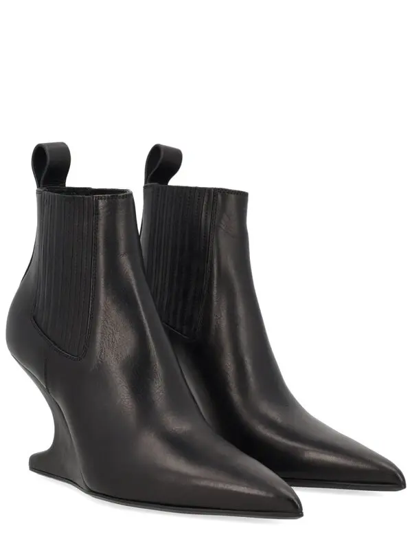 Rick Owens Ankle Sharp Boot - Black