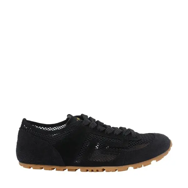 Balmain Racer 45 Suede And Mesh Sneakers - Black