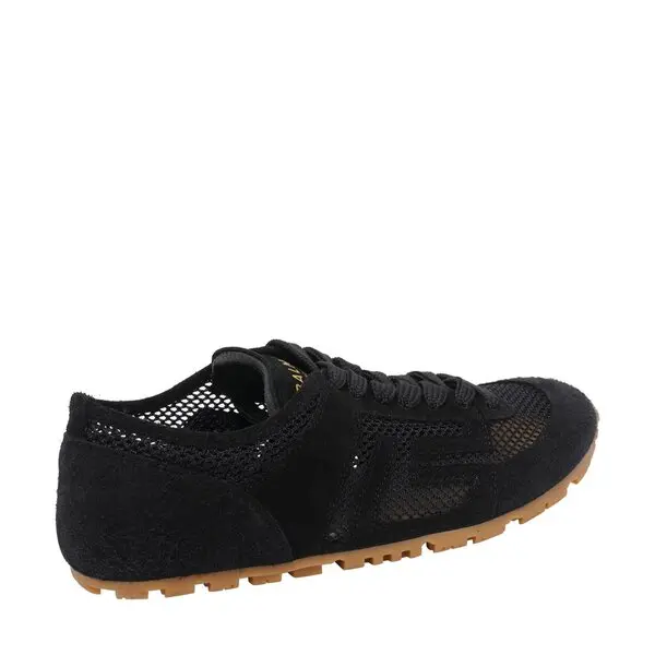Balmain Racer 45 Suede And Mesh Sneakers - Black