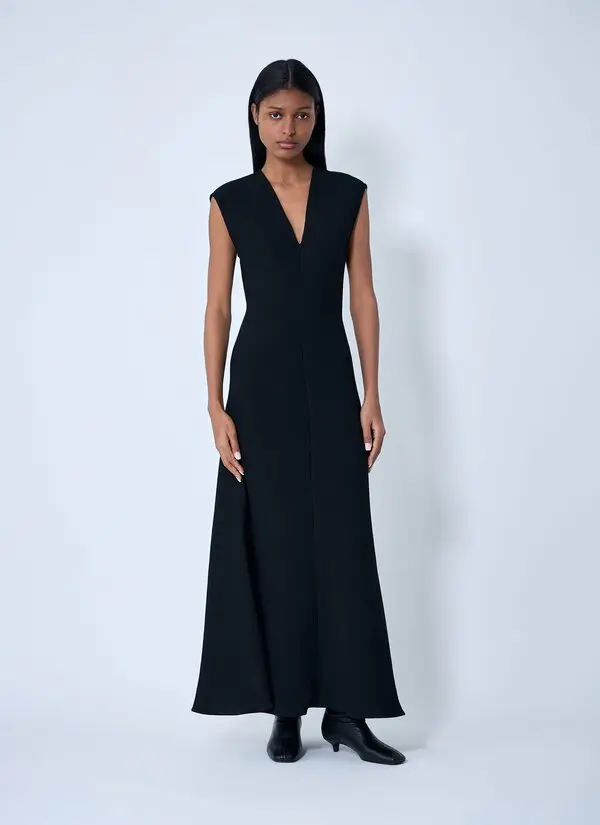 Sportmax V-neck Sleeveless Structured Dress